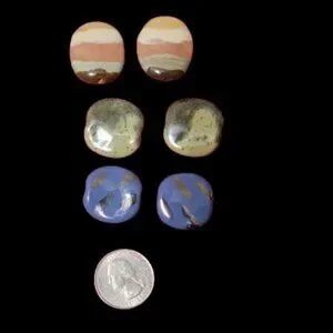 Kazuri | Office | 6 Hand Crafted Ceramic Kazuri Beads Various Shapes ...